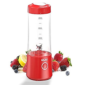 Mulli Portable Blender 16oz USB-C Rechargeable Personal Mixer for Smoothie and Shakes, Mini Blender with Six Blades,2x2000mAh for Baby Food,Travel,Gym