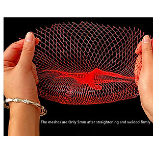 100 PCS Reusable Produce Drawstring Mesh Bag. Perfect 16 Inches Net Bag for Storage Fruits、 Vegetables、 Seafood and Other Agricultural Products. Upgrade to Eco Friendly Plastic Material .