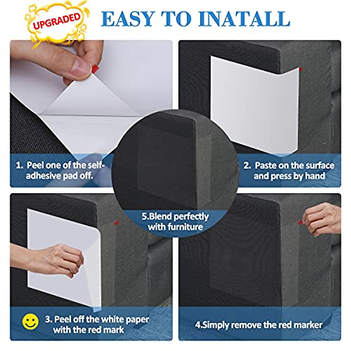 10 Pcs Extra Large Furniture Protectors from Cats, 5pcs 17" x12” & 5pcs 17"x10" Cat Scratch Deterrent Sheet, Double-Sided Training Tape, Cat Scratch Couch Protector