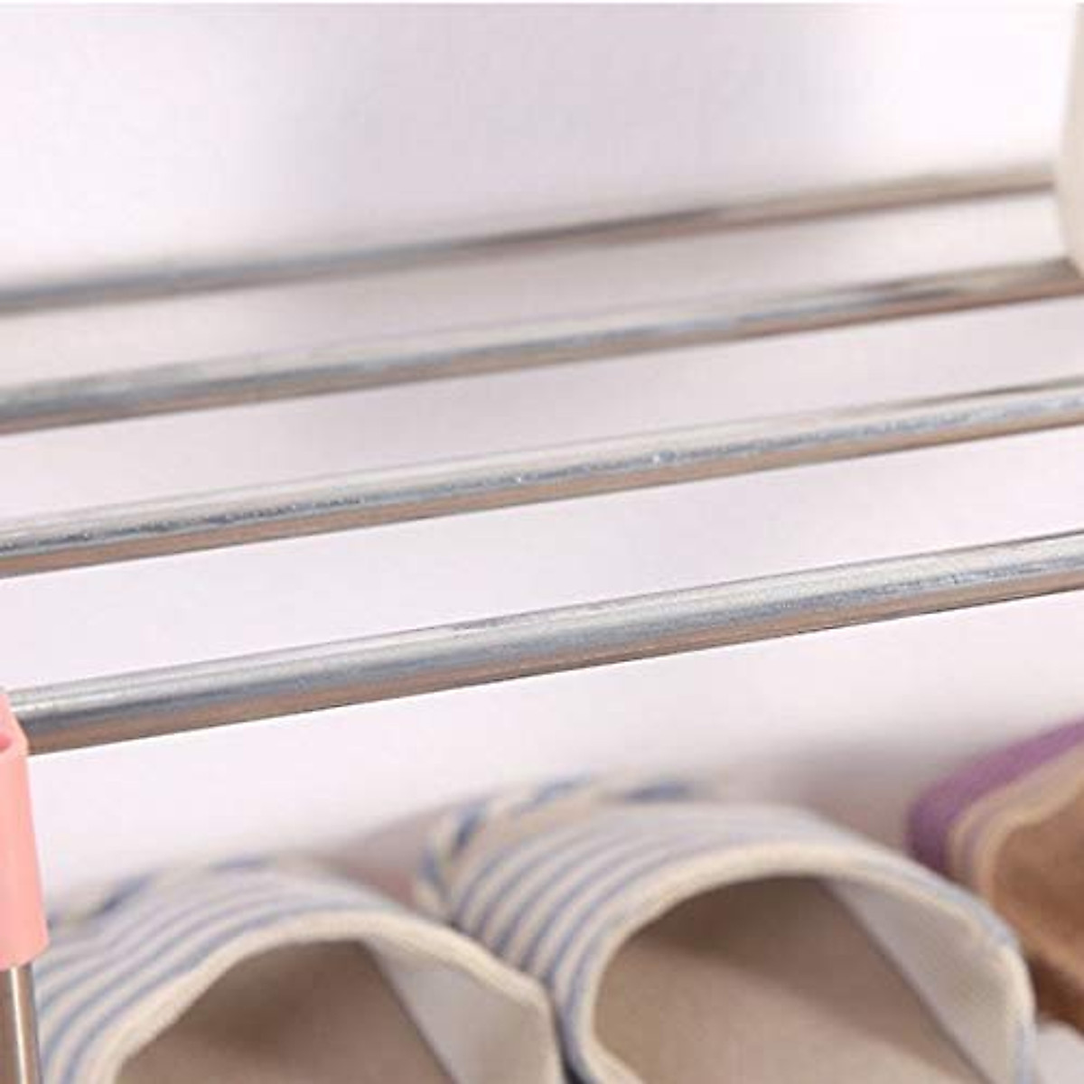 N/A Simple Multi Layer Shoe Rack Stainless Steel Easy Assemble Storage Shoe Cabinet Shoe Rack Hanger Home Organizer Accessories
