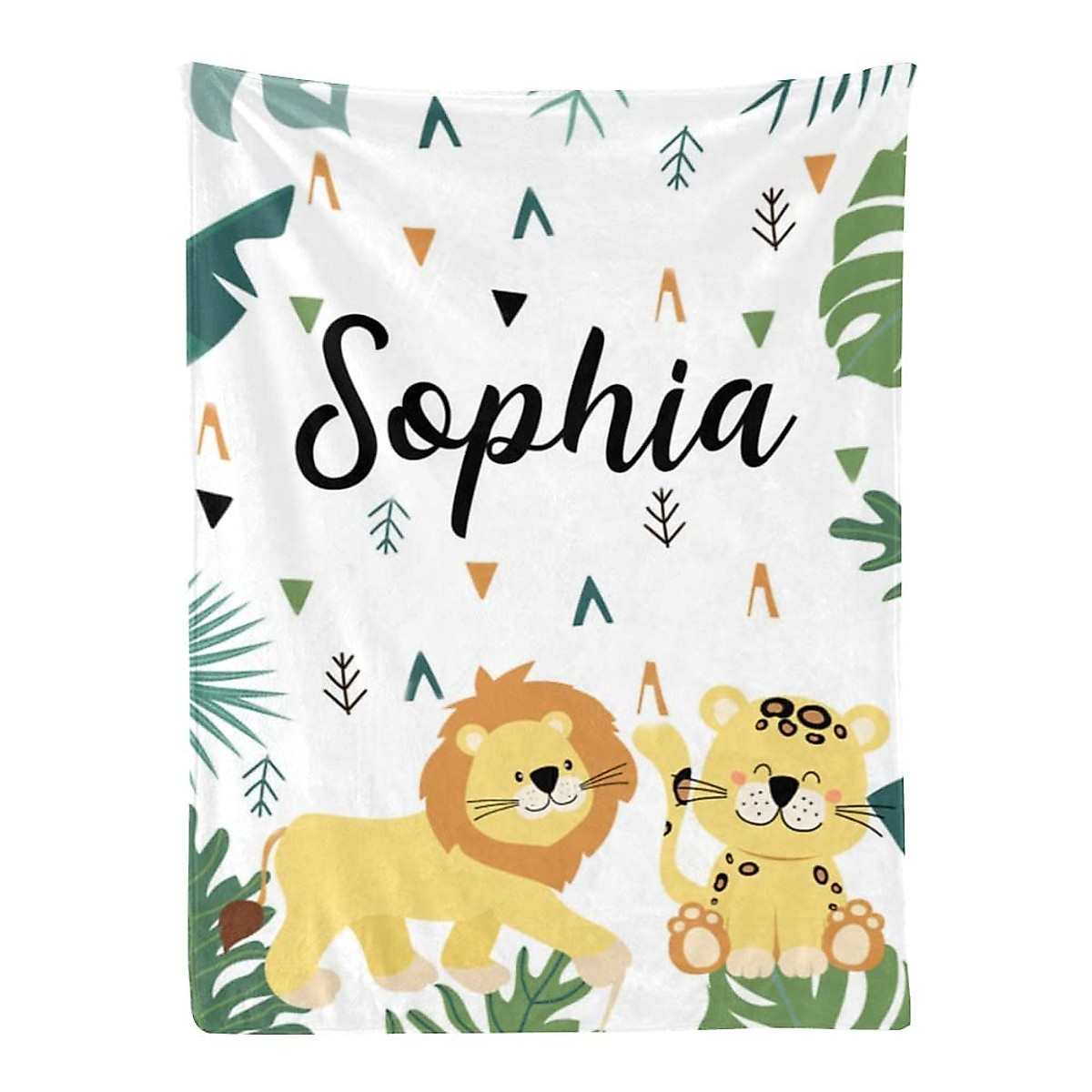 Personalized Baby Blankets, Baby Blankets for Girls with Name, Owl Pattern Baby Blanket, Personalized Gifts Baby Girl Stuff Receiving Baby Blanket, Soft Flannel Baby Blanket