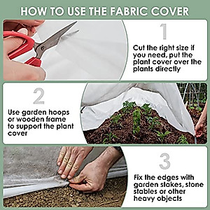Plant Covers Freeze Protection,10Ft x 30Ft Floating Row Cover,Garden Fabric Plant Cover for Winter,Frost Blanket Cover for Cold Weather,Frost Protection Sun Pest Protection and Covers Outdoor Plants