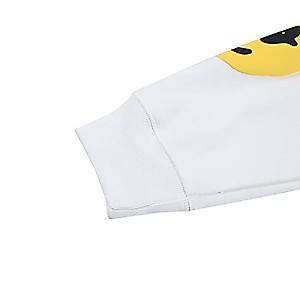 Arnodefrance Men It’t My Birthday Sweatshirts Graphic Printing Hip Hop Rapper Sweatshirt Cotton Long Sleeve Pullover White