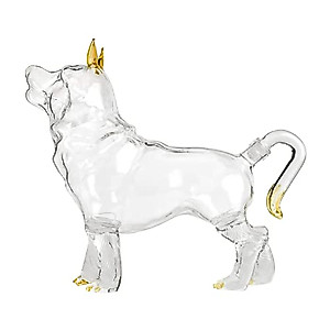 Dog Whiskey Decanter,Glass Zodiac Animal Wine Decanter,1000ml Liquor Decanter For Whiskey Scotch RumTequila