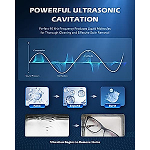 CREWORKS Ultrasonic Cleaner with Heater and Timer, 360W Professional Ultrasonic Cleaning Machine, 4 gal Stainless Steel Sonic Cavitation Machine with Knobs for Cleaning Jewelry Watch Glasses