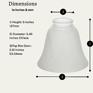 LIGHTACCENTS 4-Pack Ceiling Fan Light Covers -white Alabaster Glass Shade Lamp Replacement Kit For Ceiling Fan Light Kits. Glass Lamp Shade Replacement Used For Ceiling Fan Globe Replacement