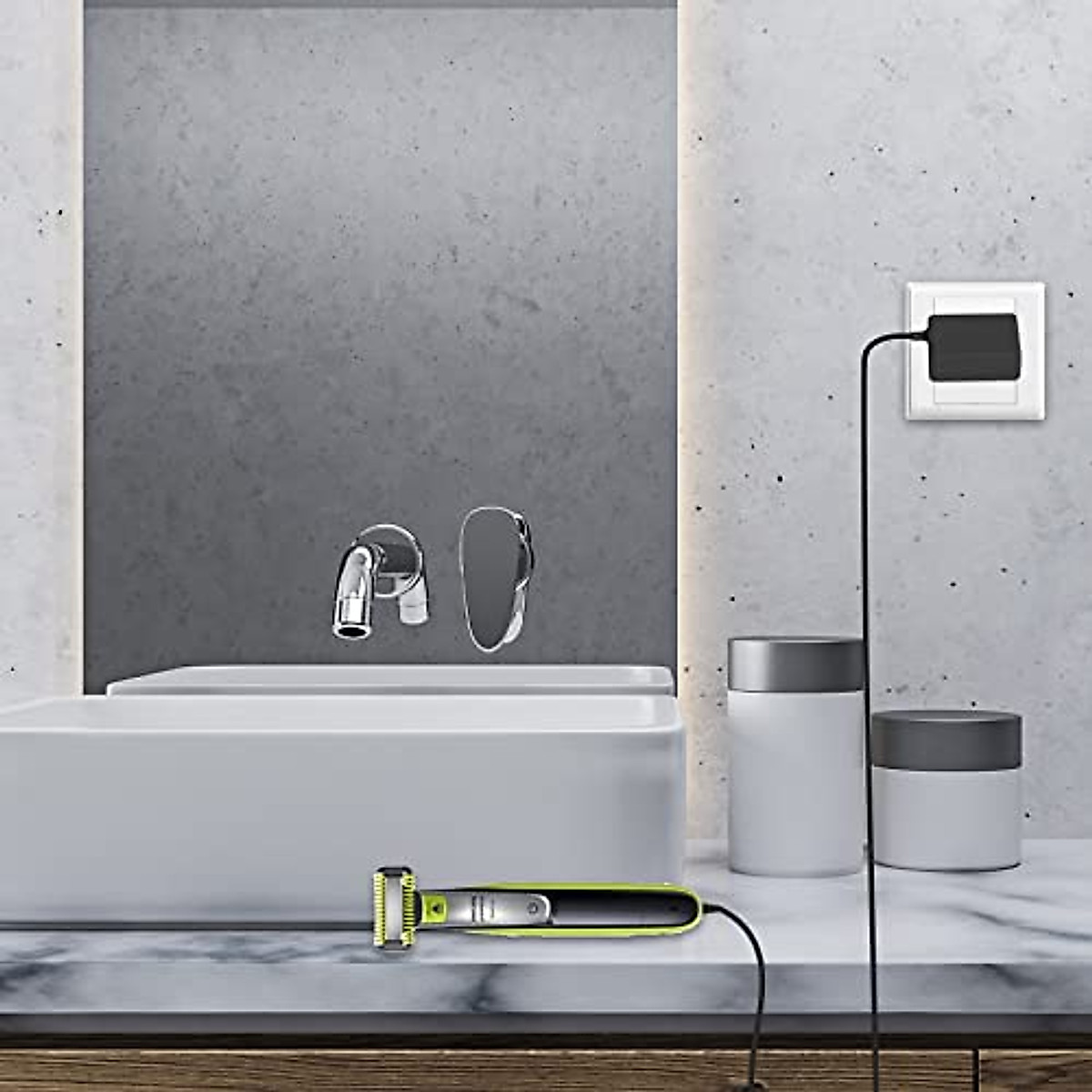 MEROM One Blade QP2630 Charger Compatible with Philips HQ850 Power Cord, Compatible with Philips Norelco Oneblade 8V Charger QP2530, QP2630 Trimmer Charging Cord