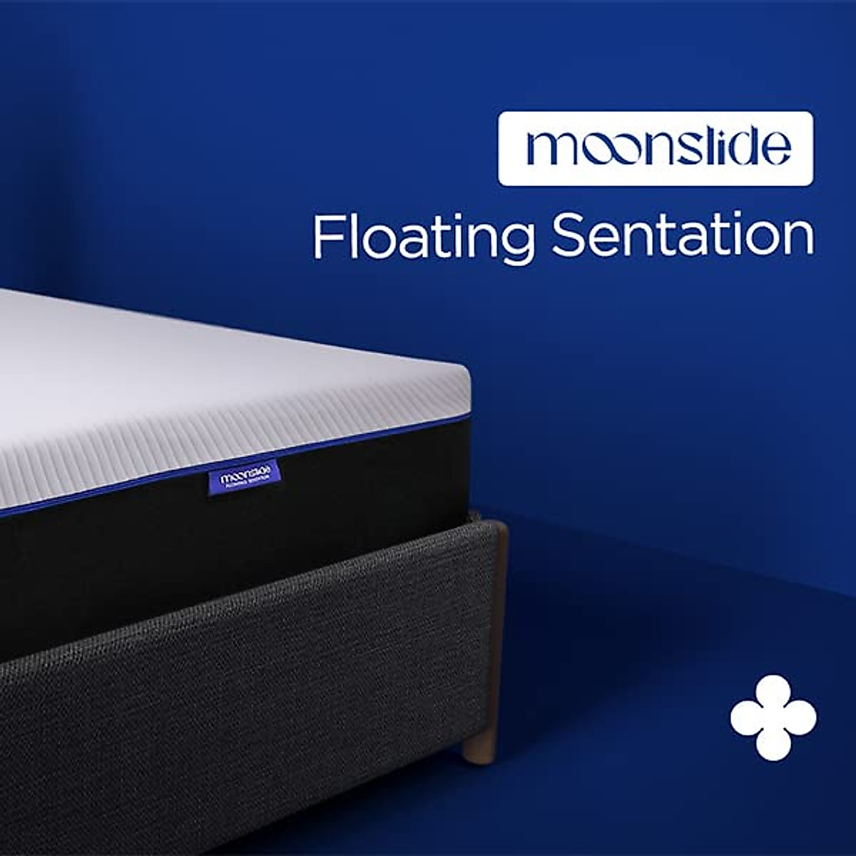 moonslide Memory Foam Mattress 10 Inch King Cooling Gel Cloud Feeling, 7 Zone High Density Certified Foam