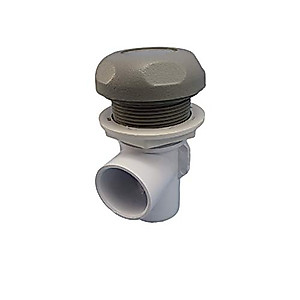 Hot Tub Spa Part Gray Waterfall Valve with (2) 3/4" Barbs