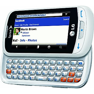 LG Rumor Reflex Phone, White (Sprint)