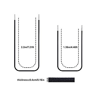 KINBOM 4pcs Gravity Chair Replacement Cords, Replacement Elastic Cord Nylon Stretchy Cord for Lounge Chair Bungee Elastic Lawn Chair