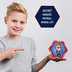 WOW! PODS Avengers Collection - Hawkeye | Superhero Light-Up Bobble-Head Figure | Official Marvel Collectable Toys & Gifts | Number 203 in Series, Black