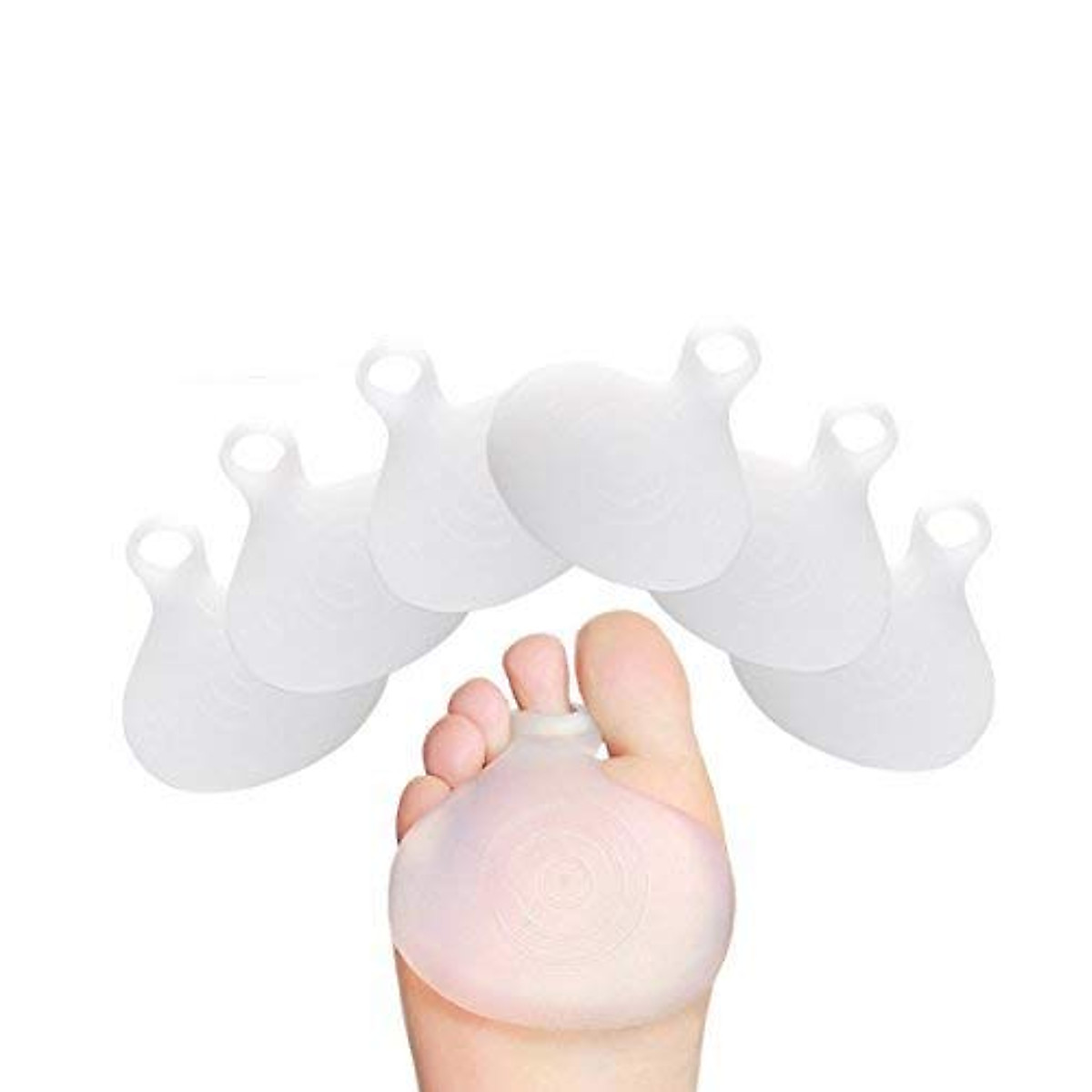 6PCS Silicone Gel Ball of Foot Cushion Arch Support Insoles Metatarsal Foot Pain Relief (6 pcs)