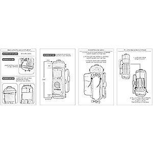 GoRide Elite Electric Longboard Skateboard Backpack Bag Carrier with Laptop Holder (Black)