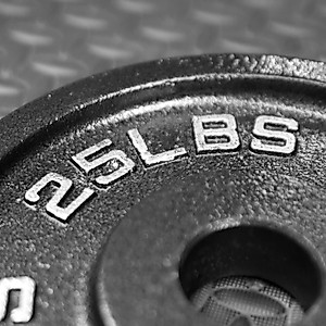 NEXO Steel Olympic 25LB Plate Pair - Olympic 2 inch Premium Hammertone 2x 25 Pound Barbell Weights