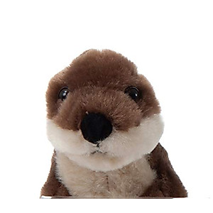 The Petting Zoo River Otter Stuffed Animal Standing, Gifts for Kids, Wild Onez Zoo Animals, River Otter Plush Toy 10 inches