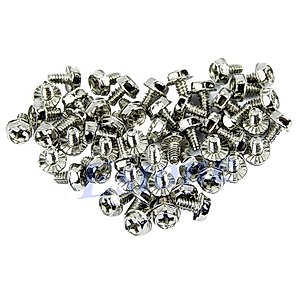 100pcs Flanged Hex for Computer 6/32 Screws Hard Drive PC Case Motherboard Screws SCRW-106807
