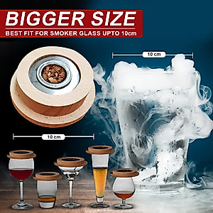 WONKYWARE Cocktail Smoker Kit with Torch Old Fashioned Drink Smoker kit with 6 Flavors Wood Chips for Bourbon Cocktail Smoker, Whiskey Smoker Infuser kit for Father, Husband, Friends (No Butane)