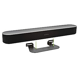 HIDEit Mounts Beam Wall Mount for Sonos Beam - Made in USA, Steel Soundbar Mount for Sonos Beam Soundbar, Soundbar Mounting Bracket Under TV
