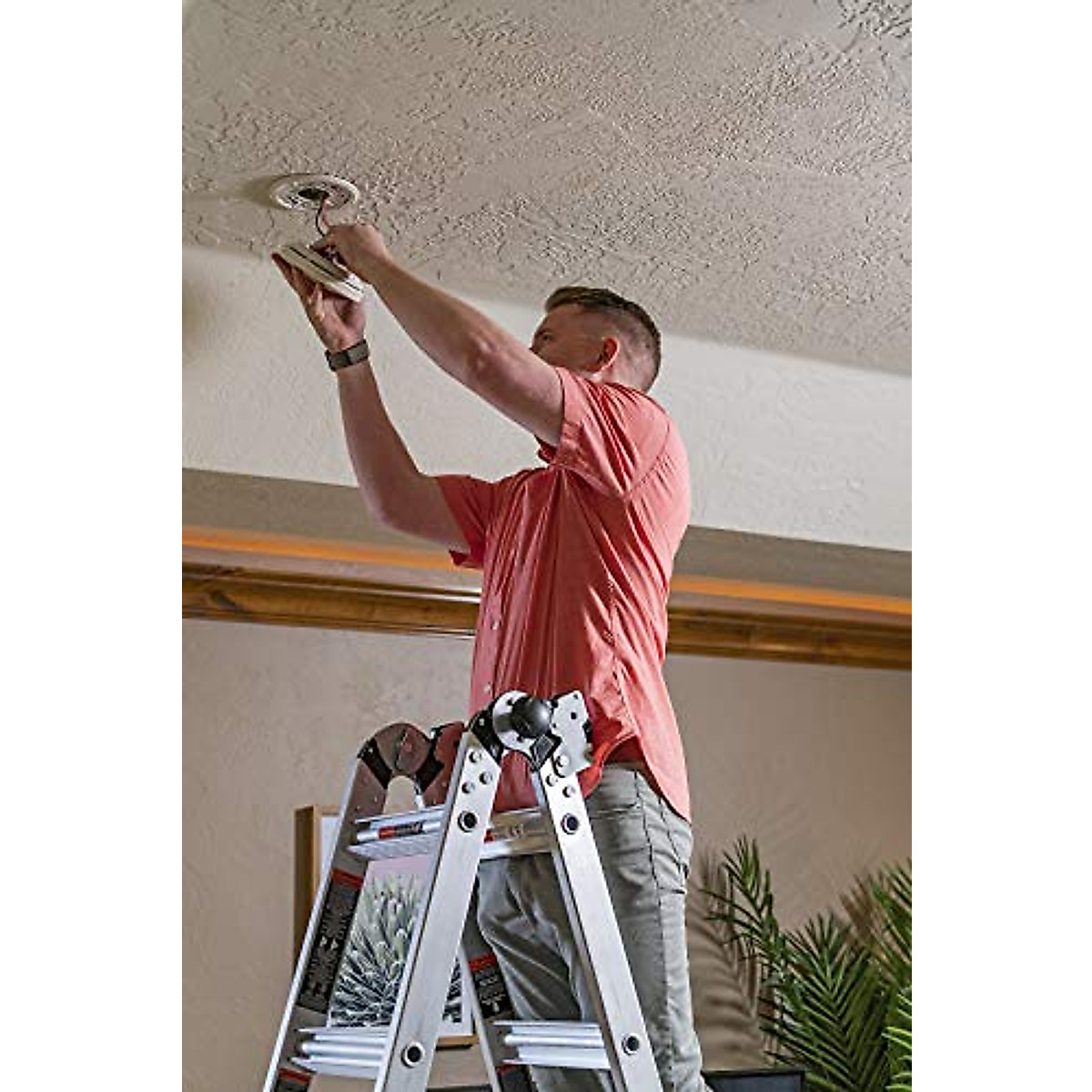 Little Giant Ladders, Epic, M17, 17 foot, Multi-Position Ladder, Aluminum, Type 1A, 300 lbs weight rating, (16817-818)