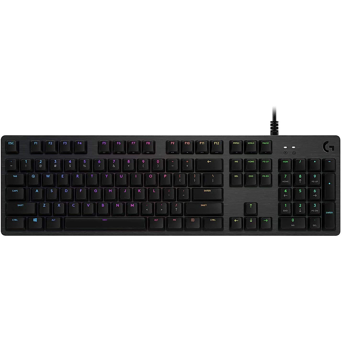 Logitech G512 Carbon LIGHTSYNC RGB Mechanical Gaming Keyboard with GX Brown switches - Tactile (Renewed)