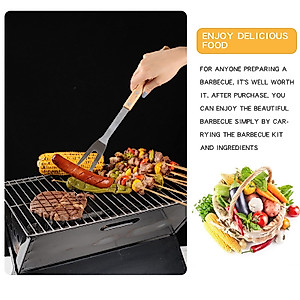 CYXI 6 PCS Complete Barbecue Tool Set with Storage Bag - BBQ Tools Set,Grill Accessories, Portable Grilling Utensil Kit, for Travel, Picnics, RVs, Camping, BBQs, Parties