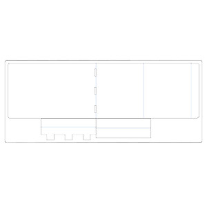 Sizzix ScoreBoards XL Die Phone Stand by Eileen Hull, 665872, Multicolor