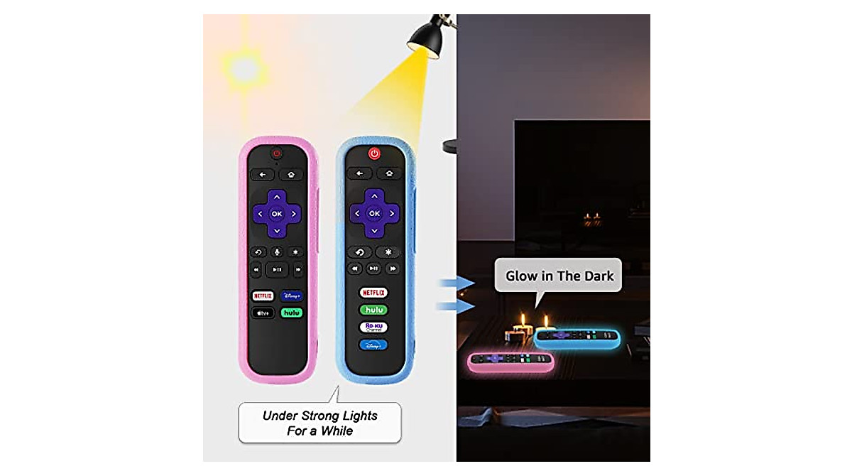 Roku Remote Cover 3 Pack | Glow Silicone Protective Case