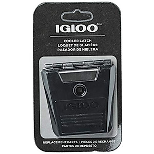 Igloo Hybrid Stainless and Plastic Latch (3.38 L x 0.57 W x 0.57 D Inches) - Black/Silver