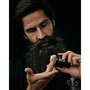 The Beard Struggle Warrior’s Beard Balm - Gold Collection, Hoenir's Poem - Non-Greasy Low-Hold Formula, Luxurious Cologne-Grade Fragrances 100% Natural and Plant-Based Ingredients - 50g