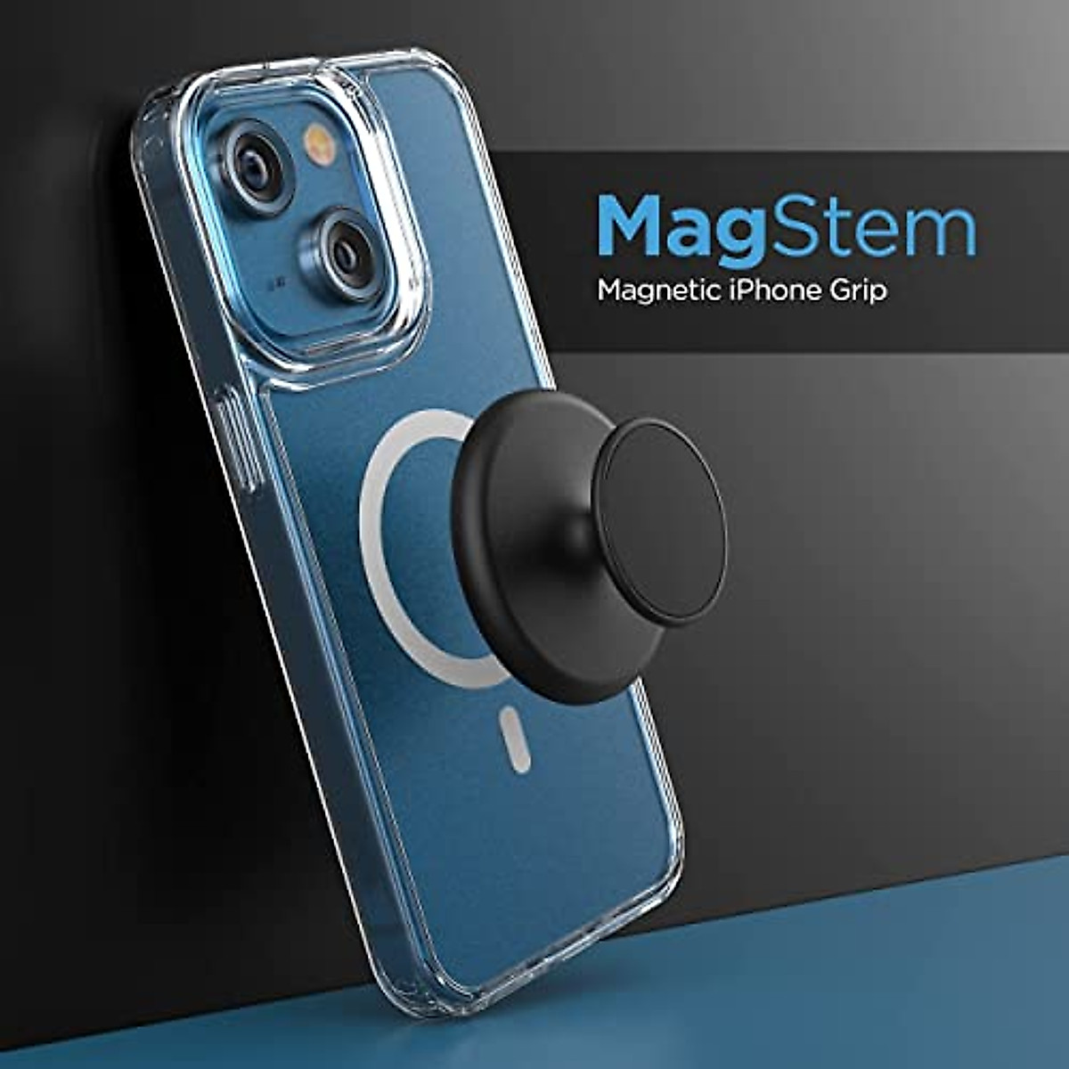 Encased Magnetic Phone Grip - Designed for MagSafe, iPhone 15 Pro Max and iPhone 14/13/12 Cases and Accessories (2-in-1 Holder + Kickstand)