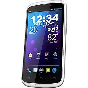 BLU Tank 4.5 W110i Unlocked GSM Phone with Dual SIM, Android 4.1 OS, Dual-Core Processor, 4.5" IPS LCD Touchscreen, 5MP Camera + Secondary VGA Camera, Video, GPS, Wi-Fi, Bluetooth, FM Radio, MP3MP4 Player, Google Apps and microSD Slot - White