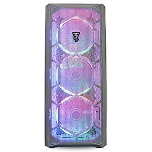 ViprTech Entry Level Gaming PC Desktop Computer - Intel Core i5 3.40GHz, GeForce GTX 650, 8GB RAM, 1TB HDD, WiFi, RGB Lighting, Windows 10 Pro, 1 Year Warranty, White