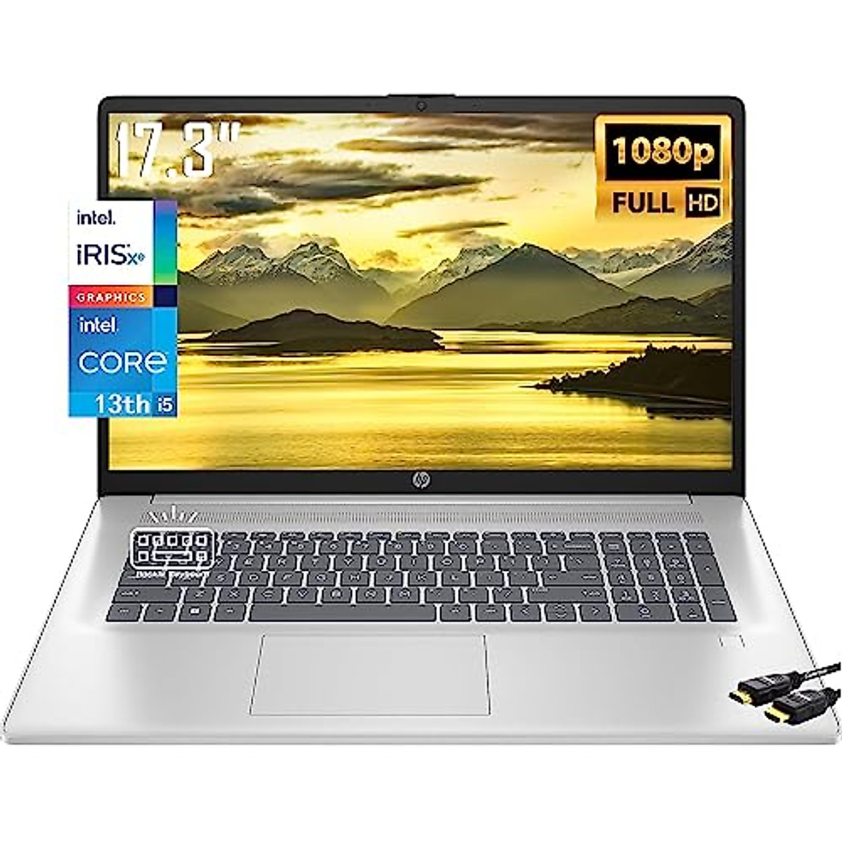 HP Newest 17.3" IPS FHD Laptop, 13th Gen Intel 10-Core i5-1335U(Beat i7-1255U), Iris Xe Graphics, Bluetooth 5.3, Backlit KB, WiFi 6, Window 11 Home(20GB|1TB SSD)