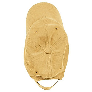 Authentic Pigment -Dyed Baseball Cap, Mustard, One Size