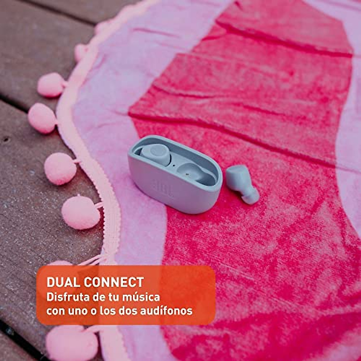 JBL VIBE 100 TWS - True Wireless In-Ear Headphones - Blue (Renewed)