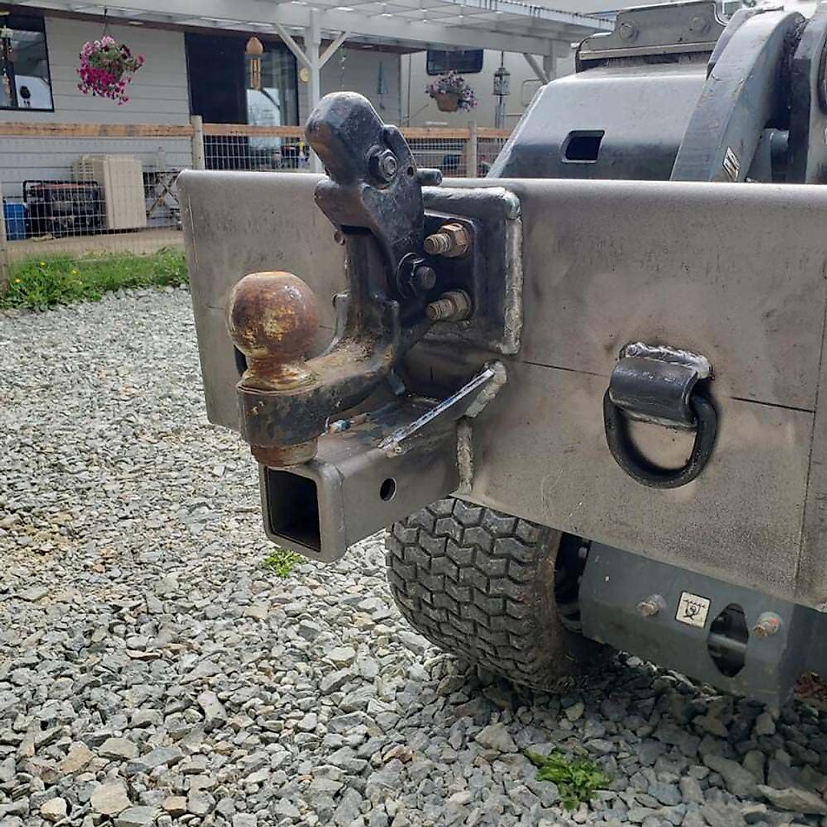 Titan Attachments Mini Skid Steer Mount Plate, 1/4" thick Toro Dingo Quick Tach Mount Plate, Grade 50 Raw Steel, Weld or Bolt-On Surface Design, Unfinished