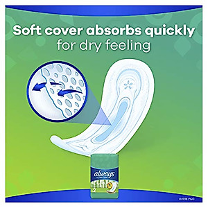 ALWAYS Ultra Thin Size 2 Super Pads Without Wings Unscented, 40 Count