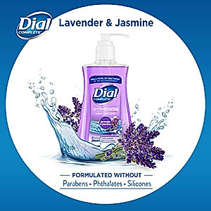 Dial Antibacterial Liquid Hand Soap, Lavender & Twilight Jasmine, 7.5 Fluid Ounces