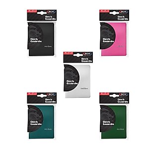 BCW Double Matte Deck Guard Color Combo Pack - 250 Count 5 Color Combo Double Matte Premium Deck Guard Card Sleeves for Trading Cards, Collectable Gaming Cards, MTG cards, L5R, TCG, Basketball, Rugby