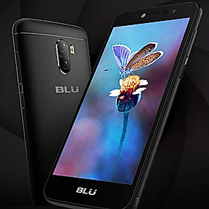 BLU S750P Black Studio Pro X8 HD - 5.0" HD Smartphone with Dual Main Cameras, 8GB +1GB RAM, Black