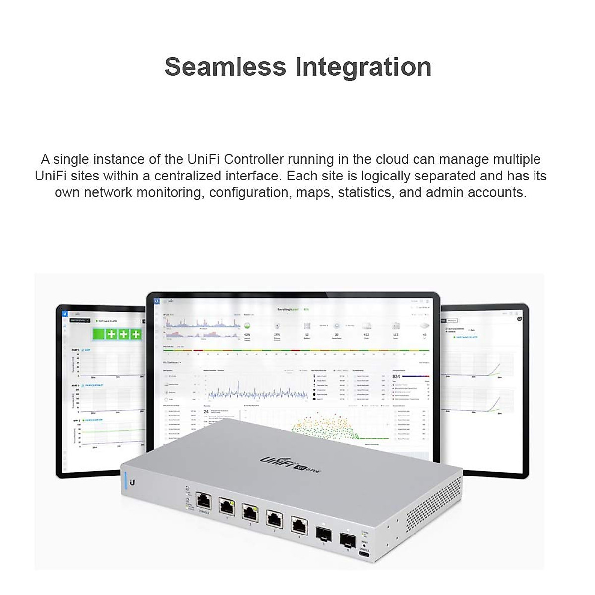 Ubiquiti Networks UniFi Switch 6 XG PoE, 10G 6-Port Switch with 802.3bt PoE++ (US-XG-6POE)