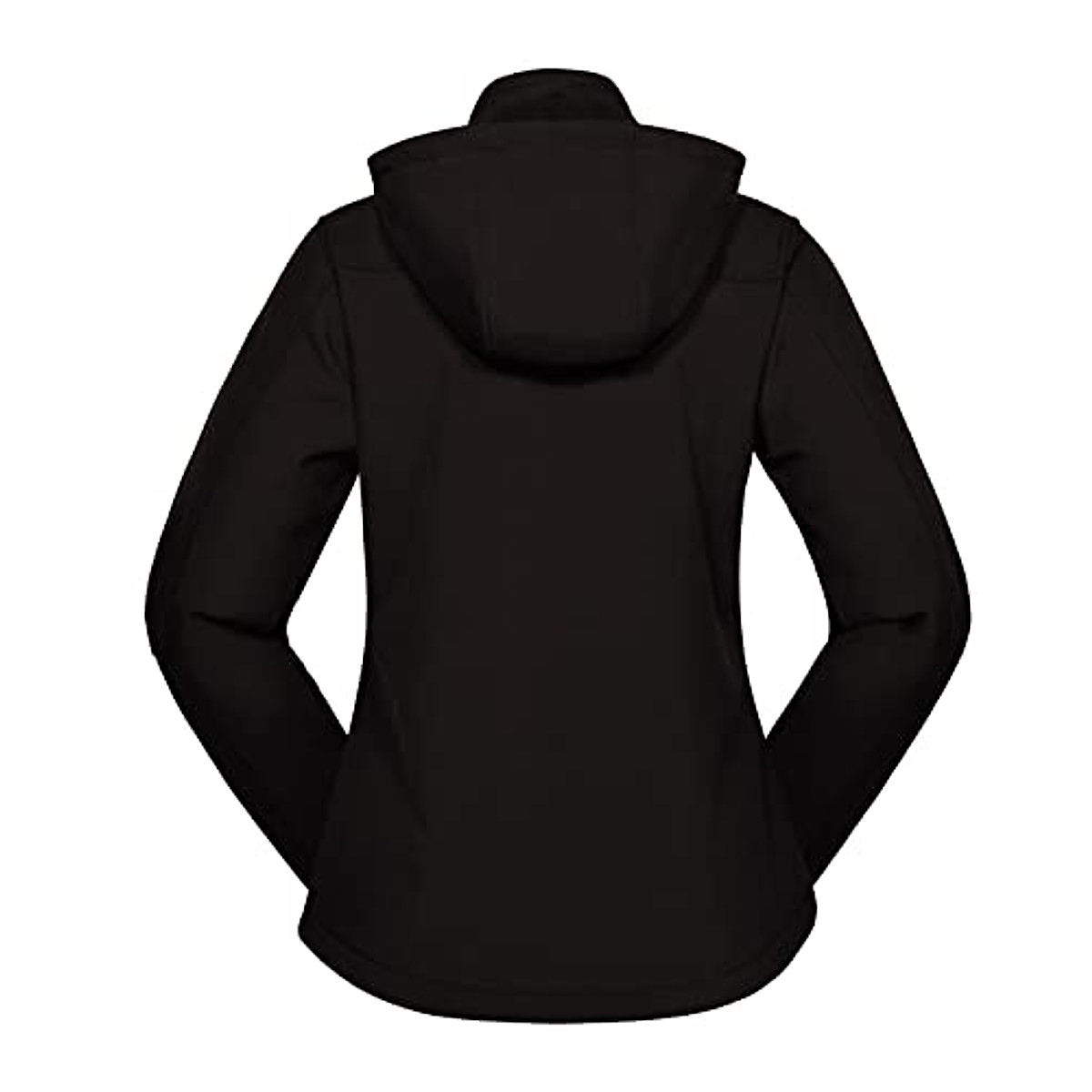 Little Donkey Andy Women’s Softshell Jacket, Ski Snowboarding Jacket with Removable Hood, Fleece Lined and Water Repellent Black M