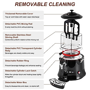 HYTRDJKDF 10L Hot Chocolate Dispenser with Led Display and Adjustable Thermostat 30~90℃, for Heating Chocolate Coffee Milk Tea Juice Tea(110V)