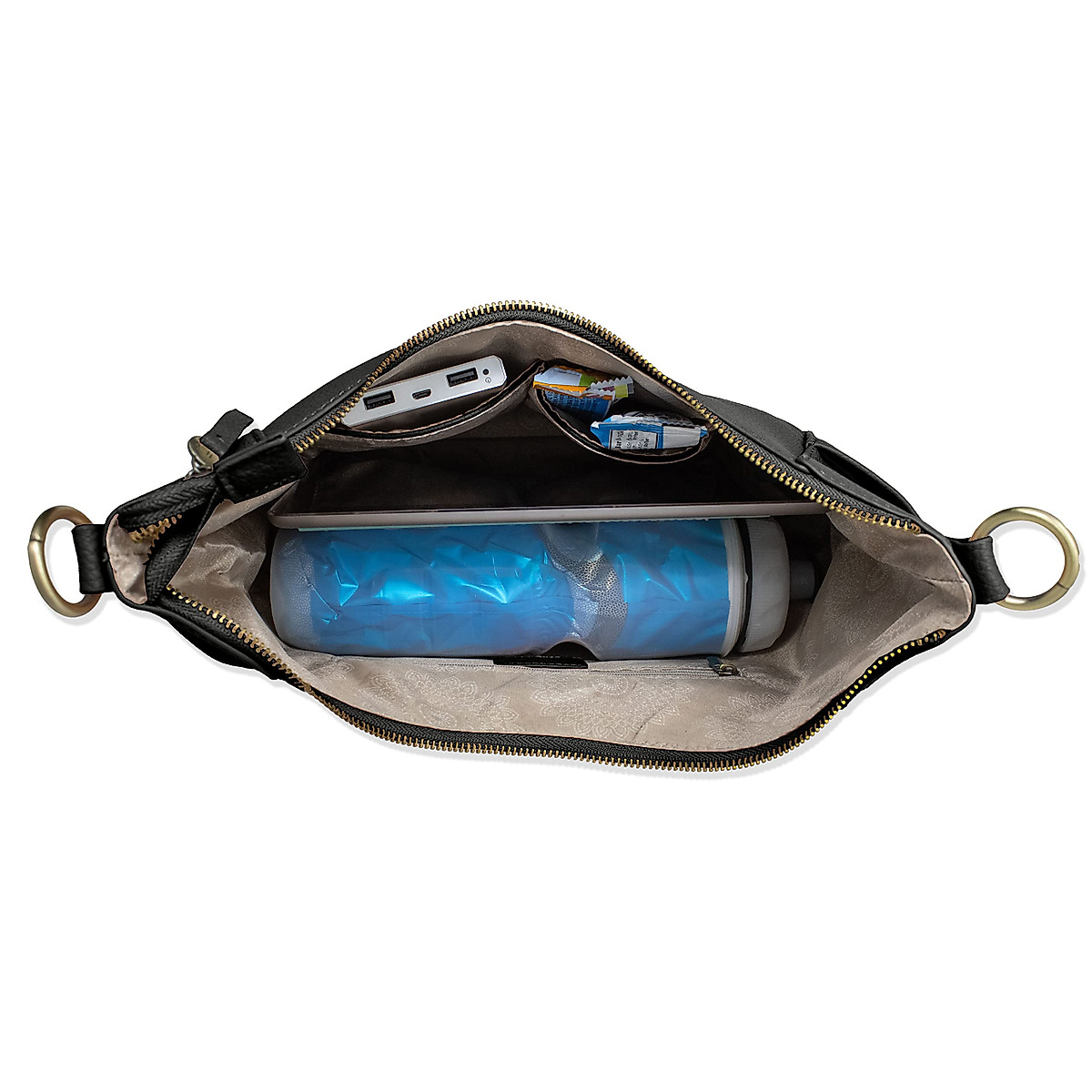 Joy Susan Woman Trish Convertible Hobo Bag - Black