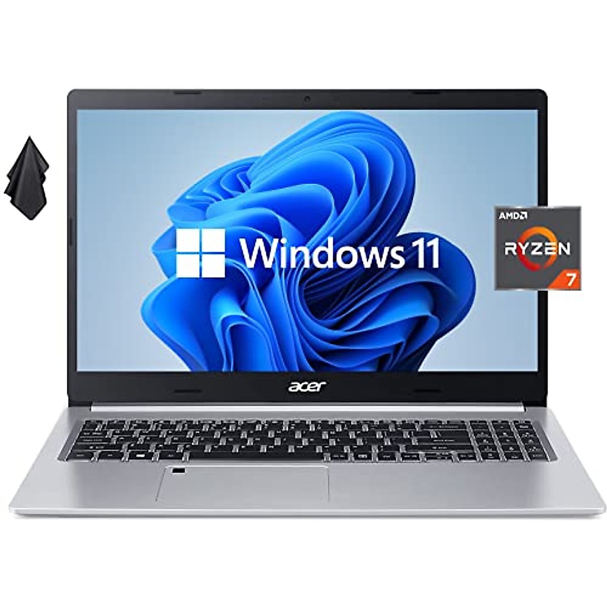 2022 Acer Aspire 5 Slim Laptop, 15.6" Full HD IPS, AMD Ryzen 7 5700U Octa-Core Processor (Beats i7-1165G7), 16GB DDR4 RAM, 1 TB PCIe NVMe SSD, WiFi 6, Backlit KB, Fingerprint Reader, Windows 11