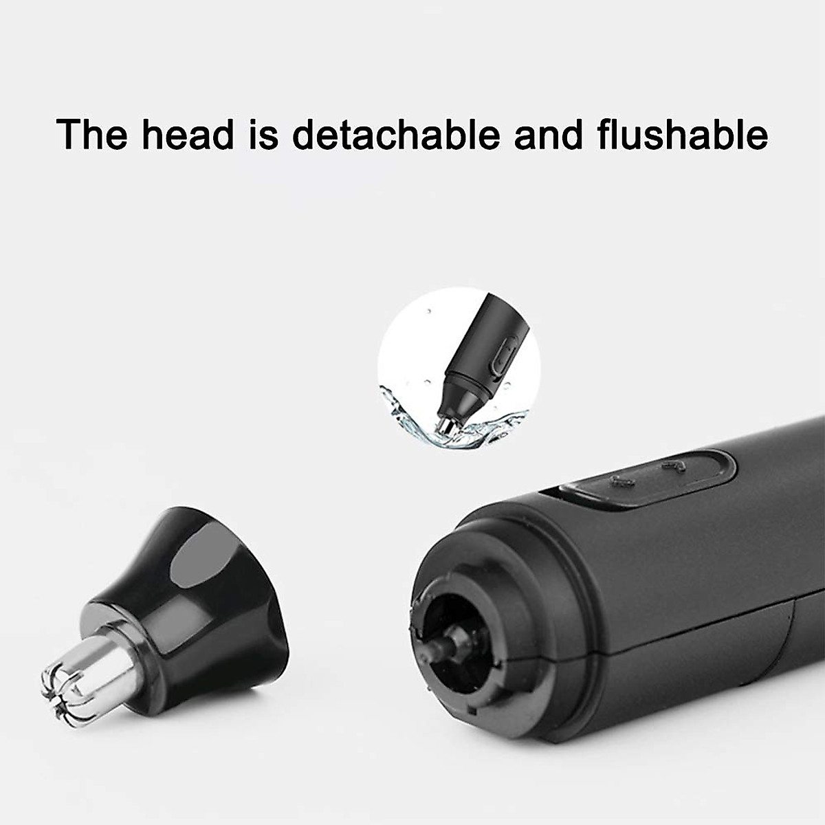 Dr.Pedi Nose Hair Trimmer for Men and Women, Clipper and Ear Hair Trimmer with Water Resistant Nose Trimmer for Mens Nose Hair Trimmer, Black (01-0040)