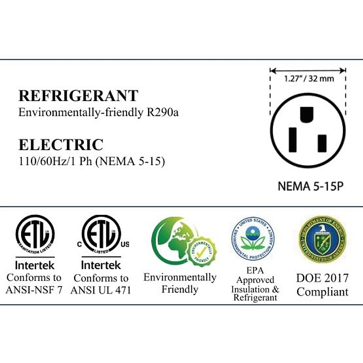 Kratos Commercial Refrigerator - Premium 2 Solid Doors Reach-in Refrigerator 54" W, 49 Cu Ft Stainless Steel (69K-888HC)