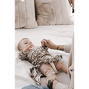 GUNAMUNA günamüna Unisex Baby, Toddler Ultra-Soft Bamboo Pajama, Coverall Romper Sleeper w/Diaper Zipper for Easy Changing, Garden, 3-6 Months