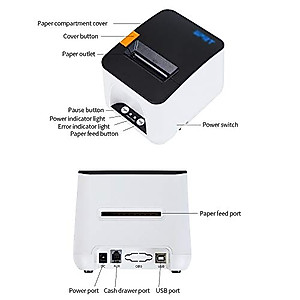 XXXDXDP Multifunctional Thermal Printer Label Printer Receipt Printer BT Mobile Printer for Supermarket Restaurant